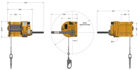 Globestock G Winch 40m | Sunbelt Sales