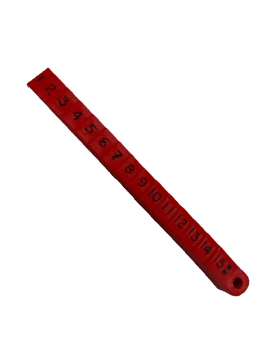 Metric Red Stepped Feeler Gauge 1mm-15mm | Sunbelt Sales
